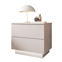 Lookway Nachttisch, Kaschmir, Holzwerkstoff, 55x50x37 cm, Schlafzimmer, Nachttische