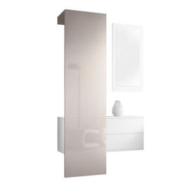Vladon Garderobe, Sand, Holzwerkstoff, 105x193x35 cm, Garderobe, Garderoben-Sets & Serien, Garderoben-Sets
