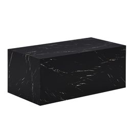 Home Deluxe Couchtisch, Schwarz, Holzwerkstoff, Textil, 95x40x50 cm, Wohnzimmer, Wohnzimmertische, Couchtische