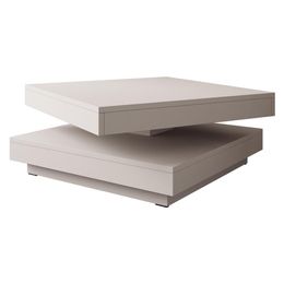 Mirjan24 Couchtisch, Kaschmir, Holzwerkstoff, Quadratisch,Quadratisch, 70x34x70 cm, Wohnzimmer, Wohnzimmertische, Couchtische