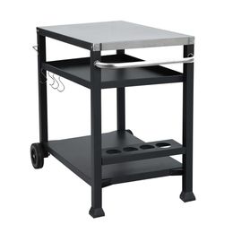 Taino Grillwagen, Schwarz, Metall, 100x85x63 cm, Grills & Outdoor-K&uuml;chen, Holzkohlegrills