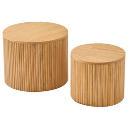 Nordlys Couchtisch, Braun, Holz, 50x38.5x50 cm, Wohnzimmer, Wohnzimmertische, Couchtische