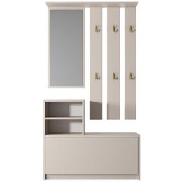 Selsey Flurm&ouml;bel-Set, Taupe, Holzwerkstoff, 2 F&auml;cher, Rechteckig, 85x160x24 cm, Garderobe, Garderoben-Sets & Serien, Garderoben-Sets