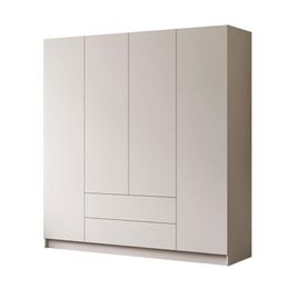 Lookway Kleiderschrank, Kaschmir, Holzwerkstoff, Uni, 2 Schubladen, Rechteckig, 200x200x57 cm, Schlafzimmer, Kleiderschr&auml;nke