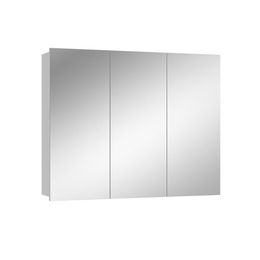 VICCO Badspiegelschrank, Wei&szlig;, Glas, 6 F&auml;cher, Rechteckig, 100x79.8x16.9 cm, Badezimmer, Badezimmerspiegel, Spiegelschr&auml;nke