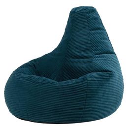 Icon Sitzsack, Dunkelgr&uuml;n, Kunststoff, 200 L, 1-Sitzer, Freiform, 82x76x82 cm, Hergestellt in Deutschland, Wohnzimmer, Hocker, Sitzs&auml;cke, XXL Sitzs&auml;cke