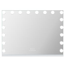 Vanitii Schminkspiegel, Wei&szlig;, Metall, Mode, Rechteckig, 80x58x3 cm, Spiegel, Schminkspiegel
