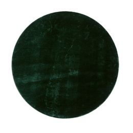 Paco Home Kurzflorteppich, Gr&uuml;n, Kunststoff, Rund, 160x160 cm, strapazierf&auml;hig, f&uuml;r Fu&szlig;bodenheizung geeignet, Teppiche & B&ouml;den, Teppiche