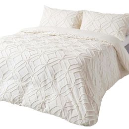 Homescapes Bettw&auml;sche, Wei&szlig;, Textil, Rauten, Rechteckig, 135x200 cm, Oeko-Tex&reg;, Schlaftextilien, Bettw&auml;sche, Bettw&auml;sche