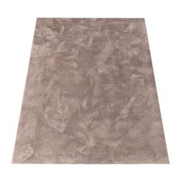 Paco Home Hochflorteppich, Taupe, Textil, Rechteckig, 140x200 cm, strapazierf&auml;hig, f&uuml;r Fu&szlig;bodenheizung geeignet, Teppiche & B&ouml;den, Teppiche, Hochflorteppiche & Shaggys