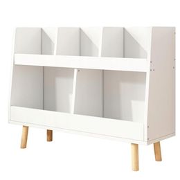 B&uuml;cherregal,, Wei&szlig;, Holzwerkstoff, 60x80x25 cm, Kinder- & Jugendzimmer, Kinderm&ouml;bel, Kinderregale