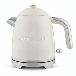 Sweiss Wasserkocher, Beige, Metall, 16x24x22 cm, K&uuml;chenger&auml;te, Wasserkocher