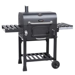 Taino Holzkohlegrill, Schwarz, Metall, 124x114x66 cm, Grills & Outdoor-K&uuml;chen, Holzkohlegrills