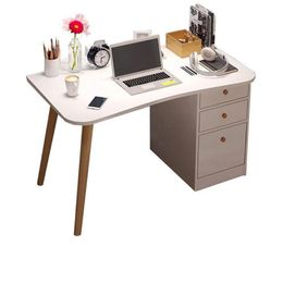 Computertisch,, Wei&szlig;, Holzwerkstoff, 100x73x50 cm, Arbeitszimmer, Schreibtische, Computertische
