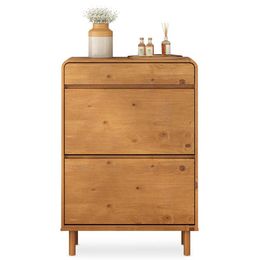 Idimex Schuhkipper, Eiche, Holz, Kiefer, Mode, 80x114x30 cm, FSC Mix, Garderobe, Schuhaufbewahrung, Schuhkipper