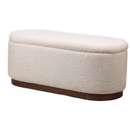 Nordlys Sitzbank, Wei&szlig;, Textil, 100x40x40 cm, Esszimmer, B&auml;nke, Sitzb&auml;nke