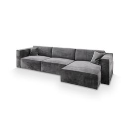 Masseno Ecksofa, Grau, Kunststoff, 5-Sitzer, L-Form,L-Form, 347x148 cm, Wohnzimmer, Sofas & Couches, Wohnlandschaften, Ecksofas