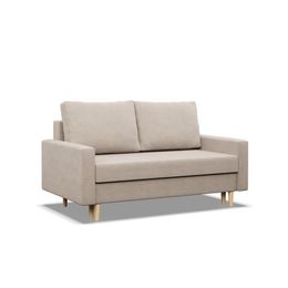 Mebligo Sofa, Beige, Textil, 2-Sitzer, 152x92x92 cm, Wohnzimmer, Sofas & Couches, Sofas, 2-Sitzer Sofas