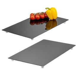 bremermann Herdabdeckplatte, Schwarz, Glas, 30x3x52 cm, K&uuml;chenger&auml;te, K&uuml;chenelektroger&auml;te, Herde, Herdabdeckplatten