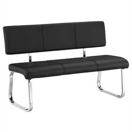 Idimex Esszimmerbank, Schwarz, Textil, Mode, 135x87x56 cm, Esszimmer, B&auml;nke, Sitzb&auml;nke