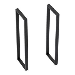 [en.casa] Tischgestell-Set, Schwarz, Metall, 27x87x4 cm, Esszimmer, Tische, Esstische, Tischsysteme, Tischgestell