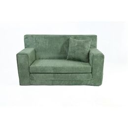 Fortisline Kindersofa, Hellgr&uuml;n, Textil, Uni, Quadratisch, 83x47x43 cm, Oeko-Tex&reg; Standard 100, Kinder- & Jugendzimmer, Kinderm&ouml;bel, Kindersitzm&ouml;bel & -tische, Kindersessel & -sofas