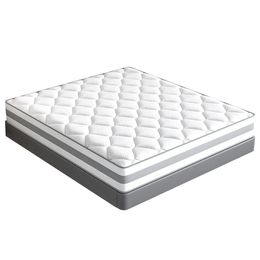 Homavo Taschenfederkernmatratze, Wei&szlig;, Textil, H3 + H4, Rechteckig, 90x200 cm, Schlafzimmer, Matratzen Shop, Matratzen, Taschenfederkernmatratzen