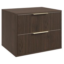 Badplaats Waschbeckenunterschrank, Walnuss, Braun, Holz, Rechteckig, 60x46x46 cm, Badezimmer, Badezimmerschr&auml;nke, Bad Unterschr&auml;nke