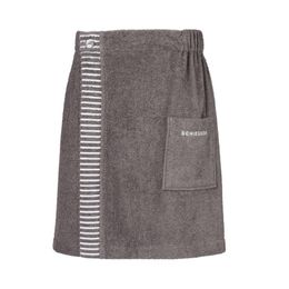 Schiesser Saunakilt, Dunkelgrau, Textil, 55x150 cm, Freizeit, Wellness, Saunat&uuml;cher