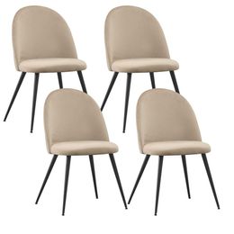 ALBATROS Stuhl, Beige, Textil, 53x84x44 cm, Esszimmer, St&uuml;hle, Esszimmerst&uuml;hle, Vierfu&szlig;st&uuml;hle