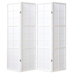 Homestyle4u Paravent, Wei&szlig;, Holz, 176x175x2 cm, Wohnzimmer, Raumteiler & Paravents, Paravents