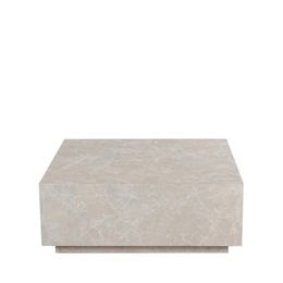 Drawer Couchtisch, Greige, Holzwerkstoff, 90x35x90 cm, Wohnzimmer, Wohnzimmertische, Couchtische