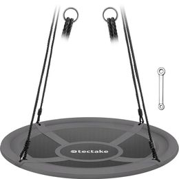TecTake Nestschaukel, Grau, Schwarz, Kunststoff, 100x100 cm, CE, Outdoor Spielzeug