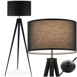 TecTake Stehleuchte, Schwarz, Kunststoff, Rund, 57x158x57 cm, CE, Lampen & Leuchten, Innenbeleuchtung, Stehlampen, Stehlampen