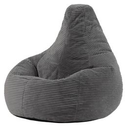 Icon Sitzsack, Dunkelgrau, Kunststoff, 200 L, 1-Sitzer, Freiform, 82x76x82 cm, Hergestellt in Deutschland, Wohnzimmer, Hocker, Sitzs&auml;cke, XXL Sitzs&auml;cke
