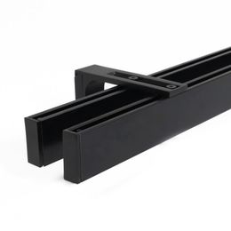 Deco-Raum Gardinenschiene, Schwarz, Metall, 60 cm, Wohntextilien, Gardinen & Vorh&auml;nge, Gardinen-Stangen