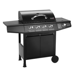 Taino Gasgrill, Schwarz, Metall, 126x103x50 cm, Grills & Outdoor-K&uuml;chen, Gasgrills