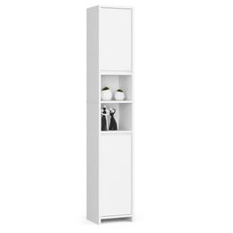 Akord Hochschrank, Wei&szlig;, Holzwerkstoff, 4 F&auml;cher, Rechteckig,Rechteckig, 32x180x28 cm, Badezimmer, Badezimmerschr&auml;nke, Hochschr&auml;nke
