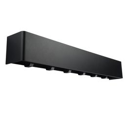 Designfabrik Hamburg Garderobenleiste, Schwarz, Metall, Rechteckig, 57x8x7.8 cm, Garderobe, Garderobenleisten & Garderobenhaken