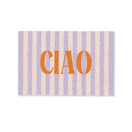 MuchoWow Fussmatte, Flieder, Kunststoff, Rechteckig, 60x0.4 cm, Teppiche & B&ouml;den, Fu&szlig; & Stufenmatten, Fu&szlig;matten und Schmutzfangmatten