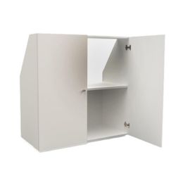 Weber Industries Dachschr&auml;genschrank, Wei&szlig;, Holzwerkstoff, Rechteckig, 51.8x100x100 cm, Schlafzimmer, Kleiderschr&auml;nke