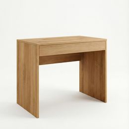 Komodee Schreibtisch, Eiche Wotan, Kunststoff, 1 Schubladen, 75x75x50 cm, Arbeitszimmer, Schreibtische, B&uuml;rotische