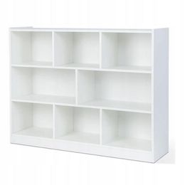 Rexo B&uuml;cherregal,, Wei&szlig;, Holzwerkstoff, 100x104x30 cm, Wohnzimmer, Regale, B&uuml;cherregale