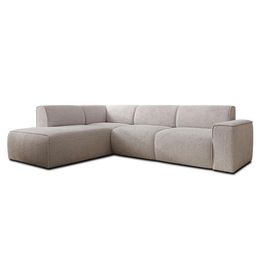 AX Living Ecksofa, Creme, Textil, Teilmassiv,Kiefer, Uni, 5-Sitzer, F&uuml;llung: Polyurethan (Pur), L-Form,L-Form, rund, 292x220 cm, Oeko-Tex&reg;, Oeko-Tex&reg; Standard 100, Gots, Pefc, FSC 100%, FSC Mix, FSC Recycled, T&Uuml;V Rheinland, T&Uuml;V S&uuml;d, Reach, Made in Europe, Wohnzimmer, Sofas & Couches, Wohnlandschaften, Ecksofas