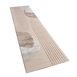 Paco Home Kurzflorteppich, Beige, Textil, Rechteckig, 80x150 cm, strapazierf&auml;hig, f&uuml;r Fu&szlig;bodenheizung geeignet, Teppiche & B&ouml;den, Teppiche