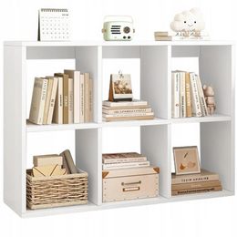 B&uuml;cherregal,, Wei&szlig;, Holzwerkstoff, 100x67x30 cm, Wohnzimmer, Regale, B&uuml;cherregale