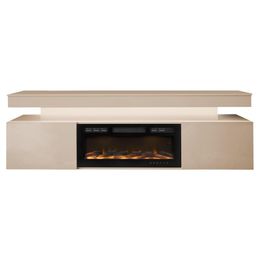 Mirjan24 Tv-Lowboard, Sand, Kunststoff, Rechteckig,Rechteckig, 190x59x41 cm, Wohnzimmer, Wohnw&auml;nde, Lowboards, Lowboards stehend