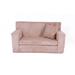 Fortisline Kindersofa, Altrosa, Textil, Uni, Quadratisch, 83x47x43 cm, Oeko-Tex&reg; Standard 100, Kinder- & Jugendzimmer, Kinderm&ouml;bel, Kindersitzm&ouml;bel & -tische, Kindersessel & -sofas