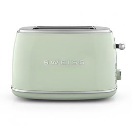 Sweiss Toaster, Gr&uuml;n, Metall, 54.8x12.9x22 cm, K&uuml;chenger&auml;te, Toaster