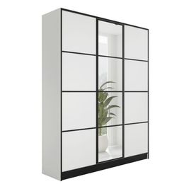 Kier Furniture Kleiderschrank, Wei&szlig;, Holzwerkstoff, 156.4x205x39 cm, Schlafzimmer, Kleiderschr&auml;nke, Dreht&uuml;renschr&auml;nke